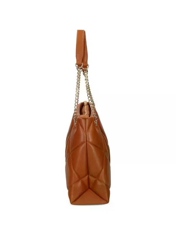 Moschino Logo-appliqué Quilted Tote Bag