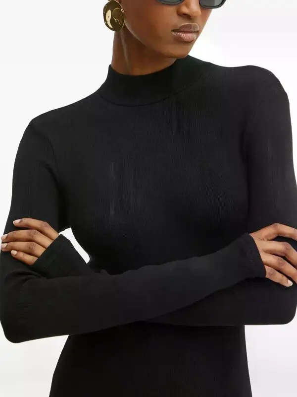 LA MANIA Fallon High-neck Long Dress