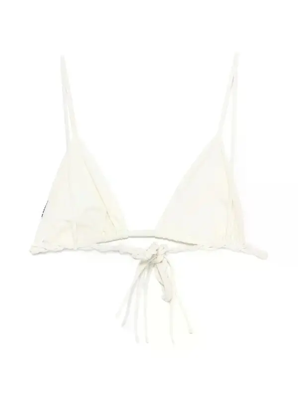 JIL SANDER Tangle Triangle Bikini - White