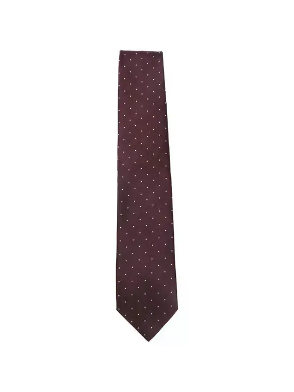 TOM FORD Polka Dot Neck Tie - Red