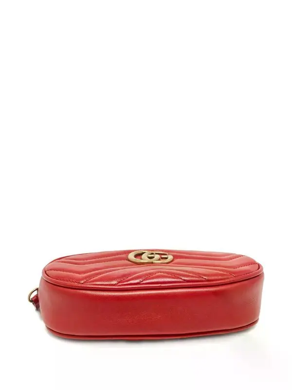 Gucci Mini Gg Marmont Belt Bag - Red