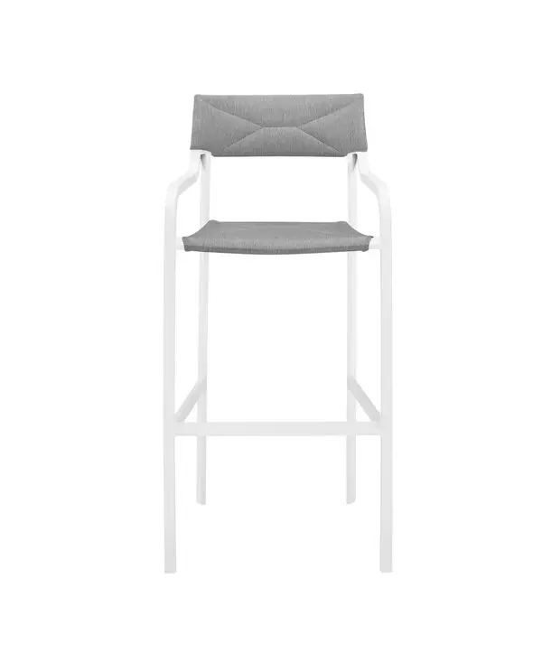 MODWAY Raleigh Stackable Outdoor Patio Aluminum Bar Stool