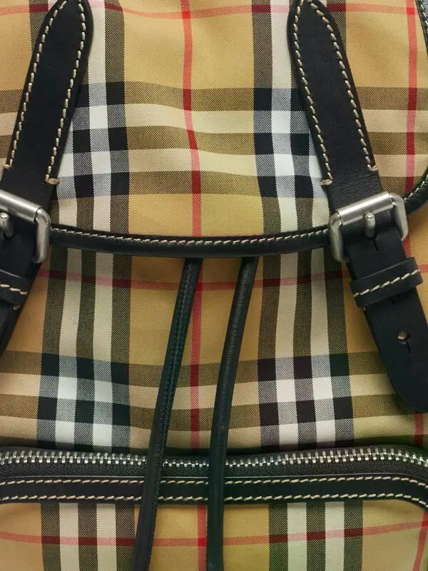 Burberry Check Leather Rucksack