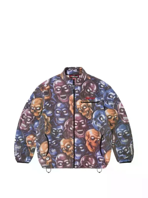 Supreme X Marmot Skull-print Jacket - Blue