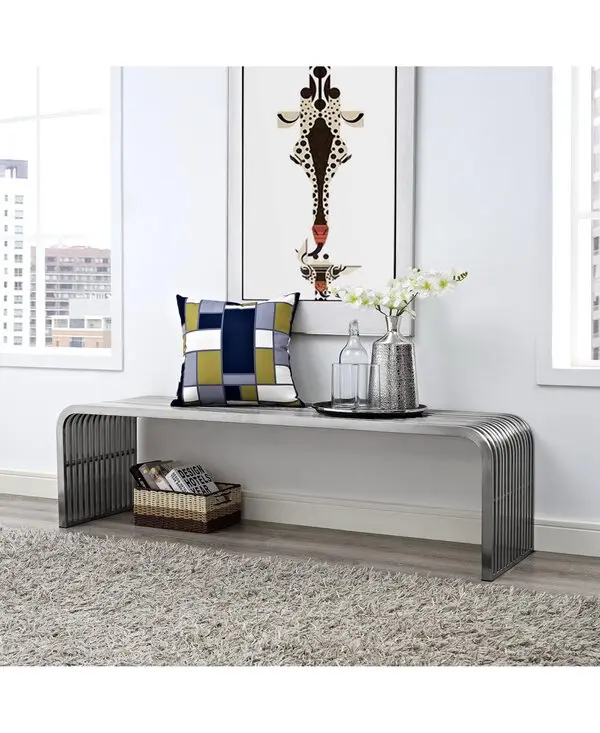 MODWAY Pipe 60 Stainless Steel Bench
