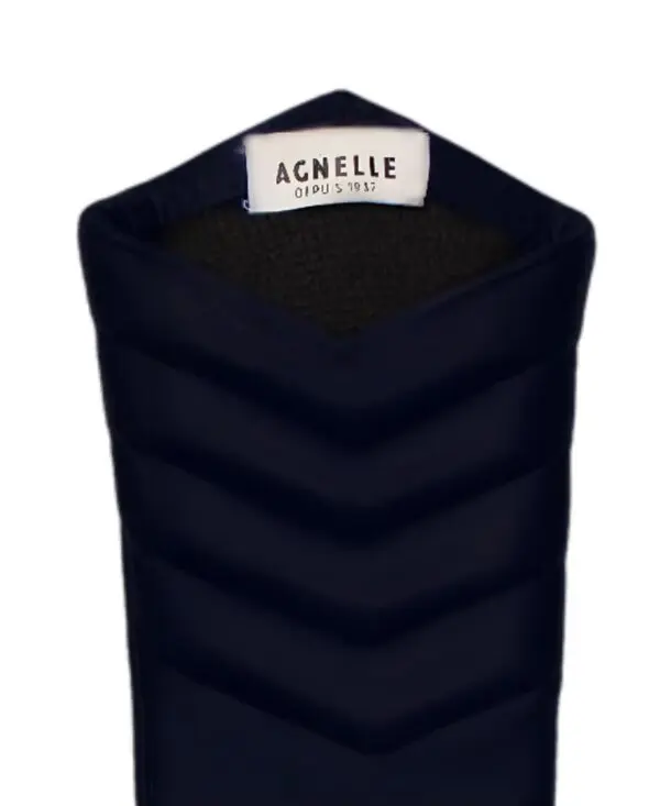 AGNELLE Apoline Quilted Gloves - Navy