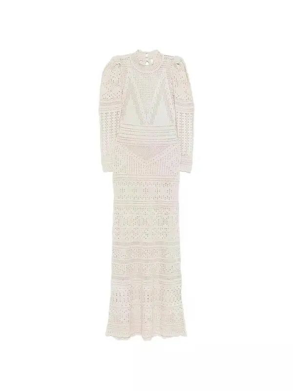 Isabel Marant Étoile Dione Long-sleeve Knitted Dress - Neutrals