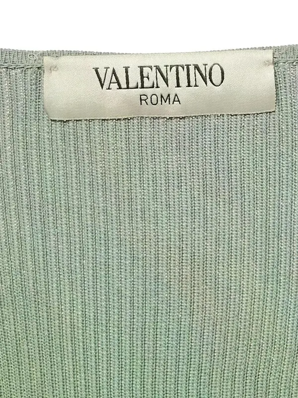 Valentino Garavani Ruffled Button Jersey Cardigan