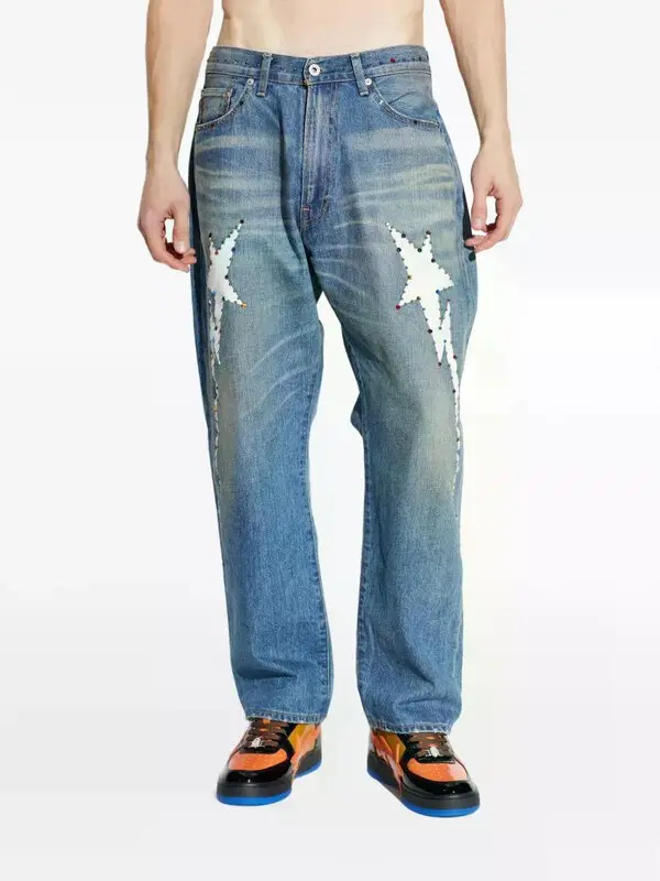 A BATHING APE Star-motif Jeans