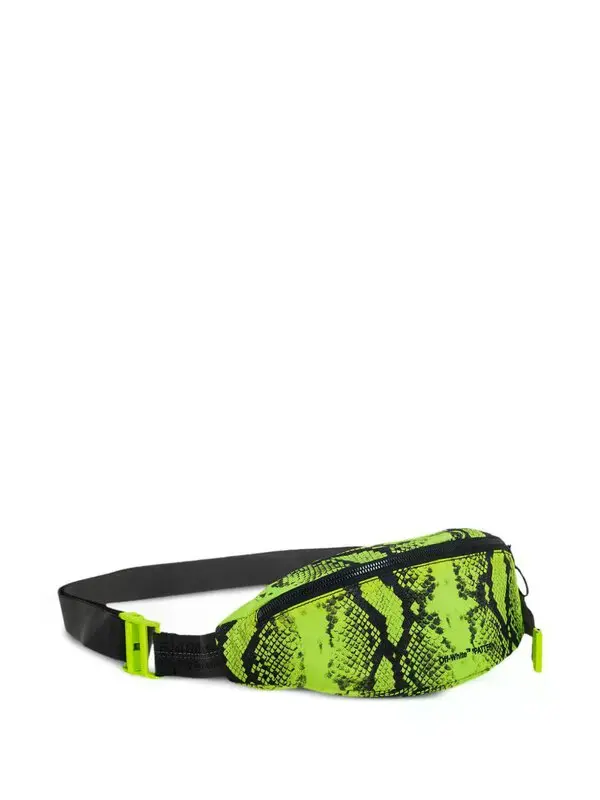 Off-White Snakeskin-print Belt Bag - Yellow