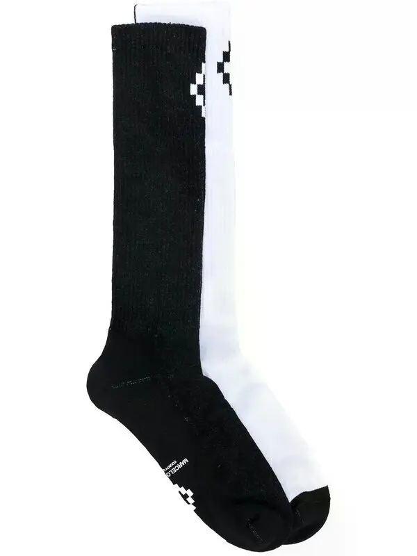 COUNTY OF MILAN Cruz Long Socks - Black