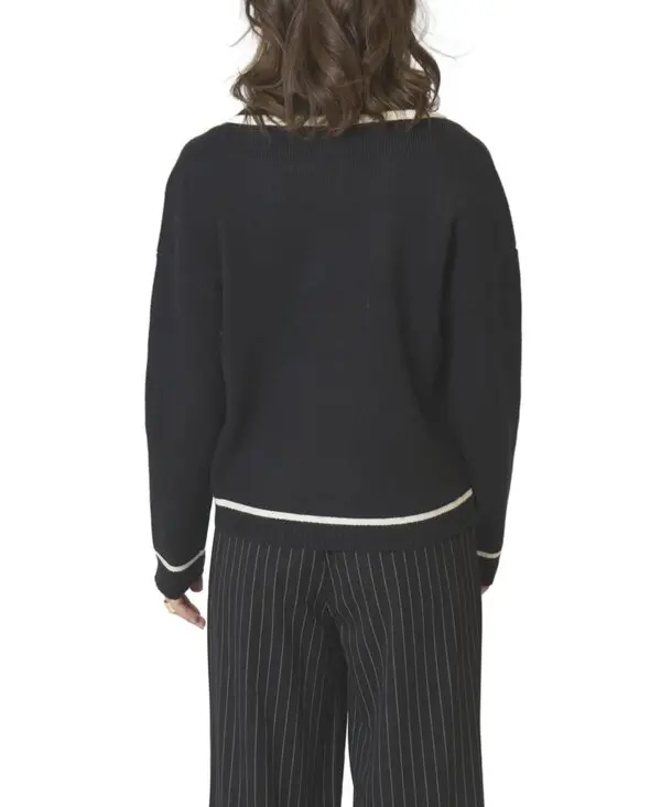 Central Park West Astrid Piped Sweater Jacket