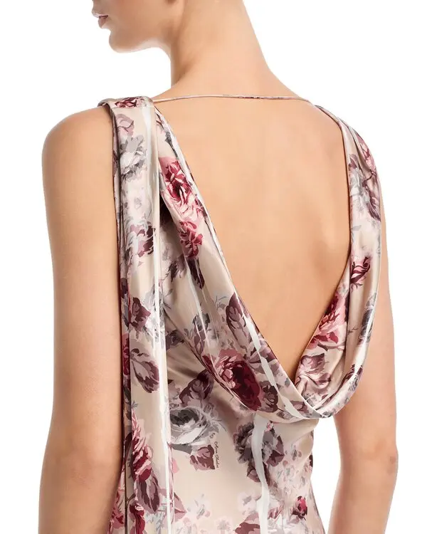 Acne Studios Satin Dress - Multi Beige