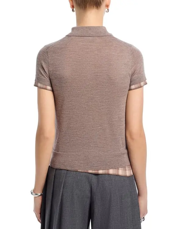 Acne Studios Layered Wool Knit Top