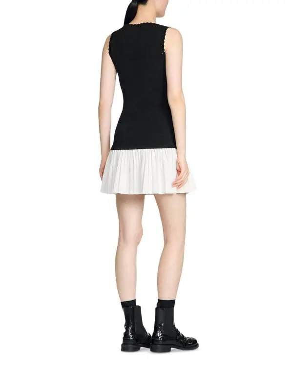 Sandro Two-tone Short Dress