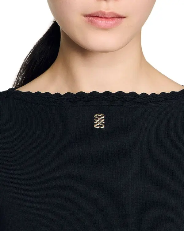 Sandro Two-tone Short Dress