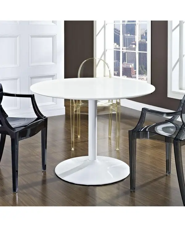 MODWAY Revolve Round Wood Dining Table