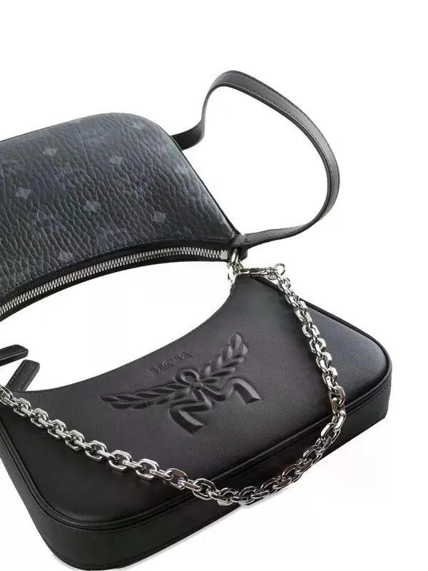 Mcm Small Aren Shoulder Bag With Chain Detail