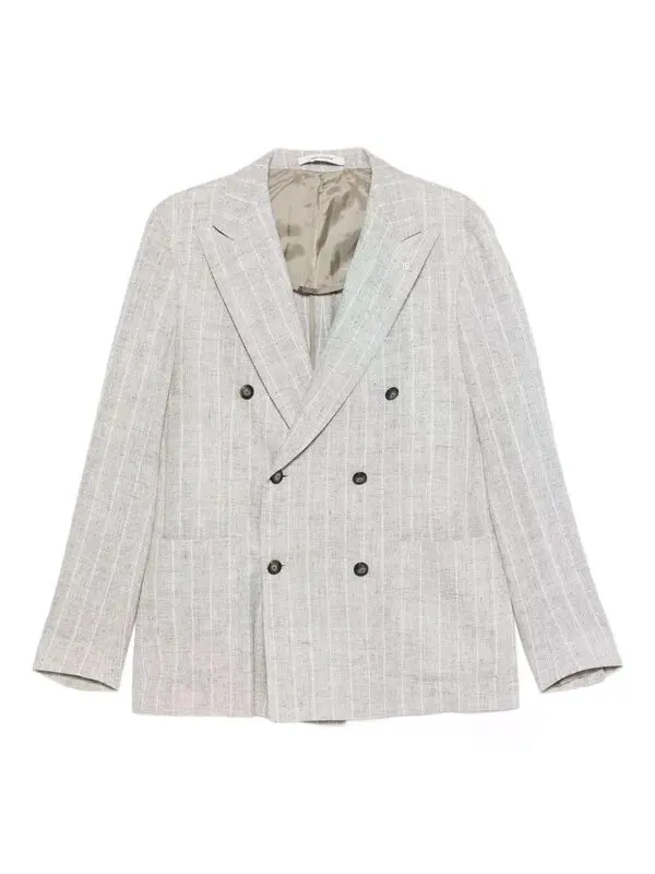 Tagliatore Double-breasted Striped Blazer