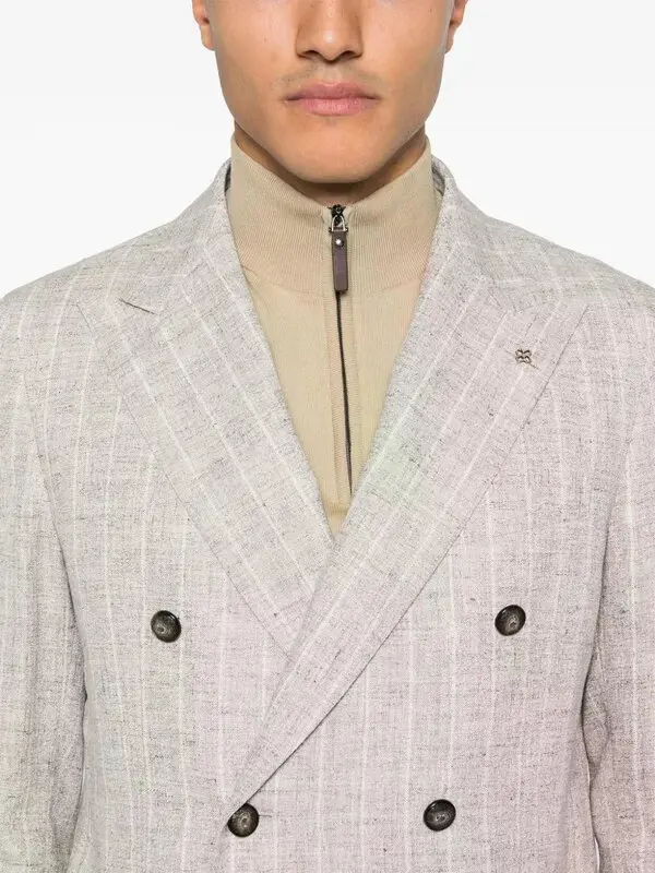 Tagliatore Double-breasted Striped Blazer