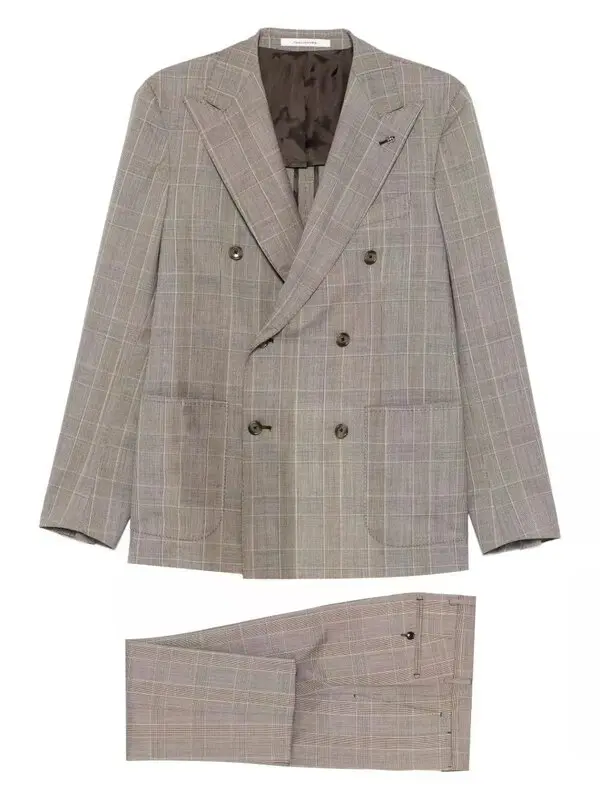 Tagliatore Double-breasted Check-pattern Suit