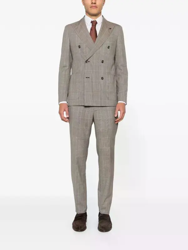 Tagliatore Double-breasted Check-pattern Suit