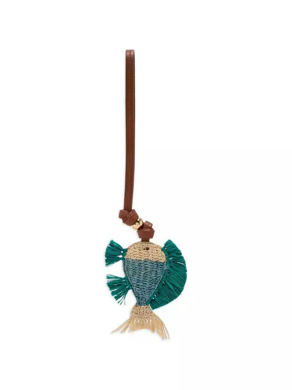 Zimmermann Fringed Fish Charm Hair Accessory - Blue