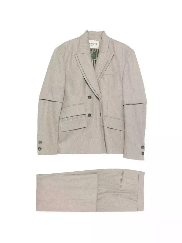 BATAKOVIC BELGRADE Double-breasted Panelled Suit