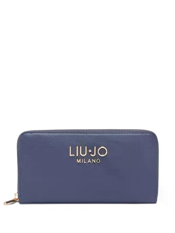 Liu Jo Logo Zip Wallet - Blue