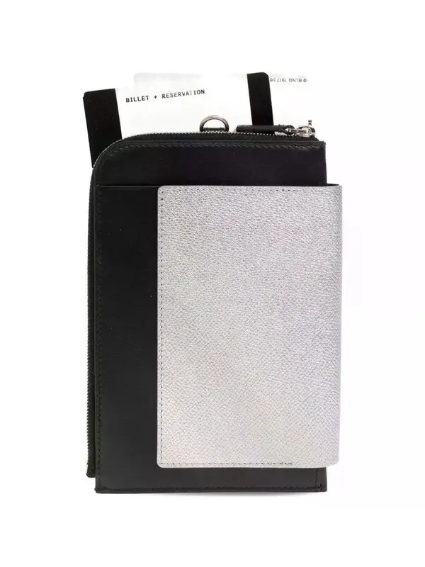 Balenciaga Passport-motif Leather Phone Holder