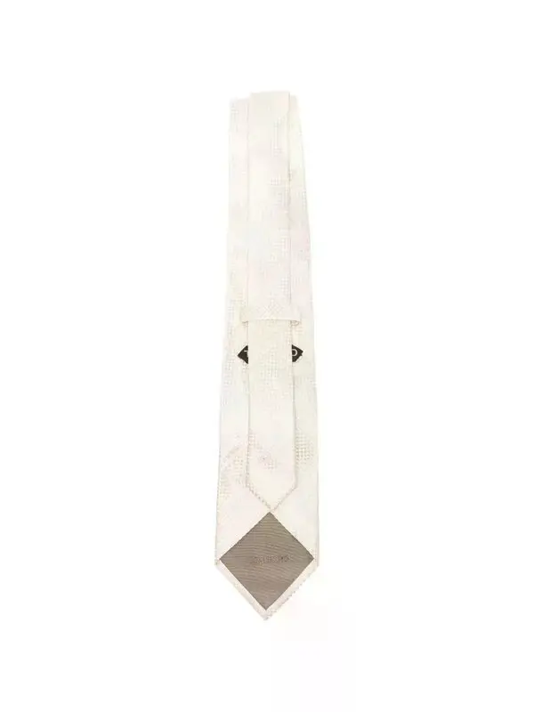 TOM FORD Striped Neck Tie - Neutrals