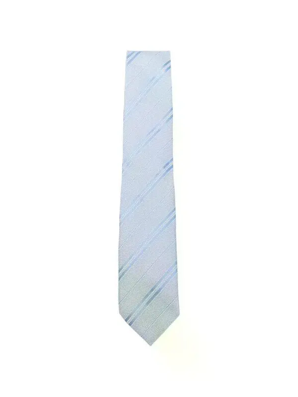 TOM FORD Striped Tie - Blue