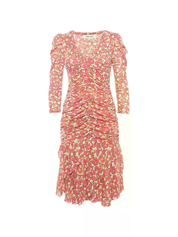 Diane Von Furstenberg Abstract-print Mesh Dress