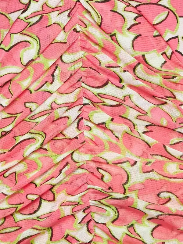 Diane Von Furstenberg Abstract-print Mesh Dress