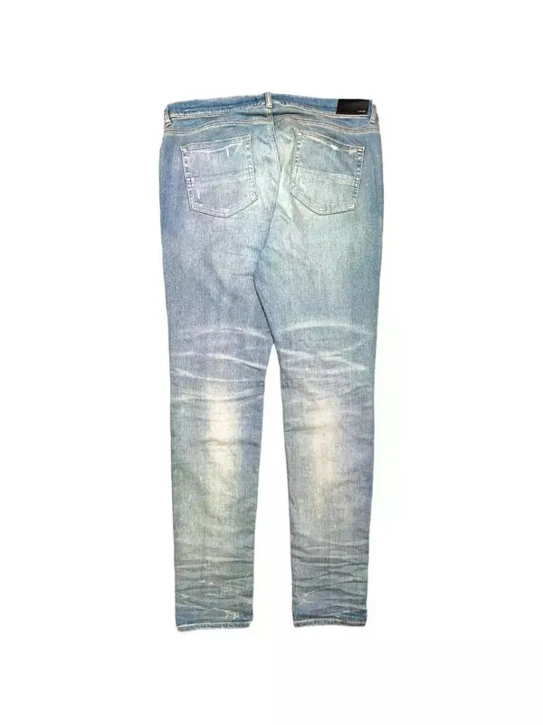 Amiri Distressed Jeans With Bandana Patch