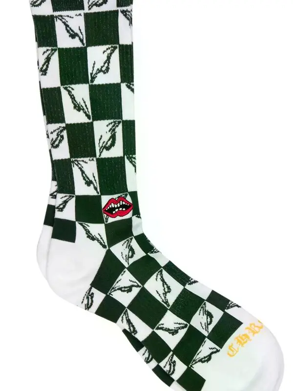 Chrome Hearts 99 Eyes Socks - Green