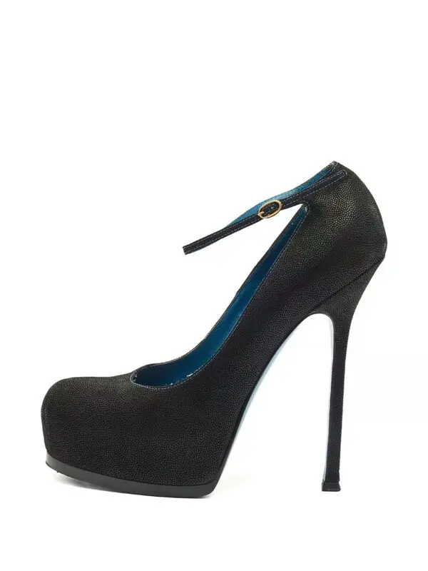 Saint Laurent Nubuck Platform Pumps