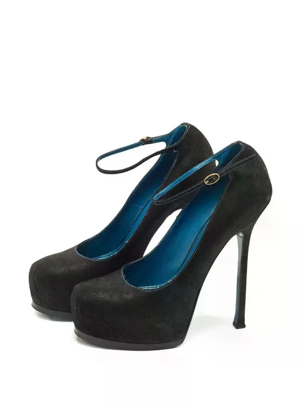 Saint Laurent Nubuck Platform Pumps