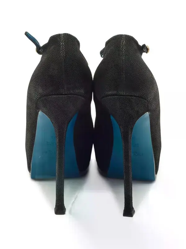 Saint Laurent Nubuck Platform Pumps