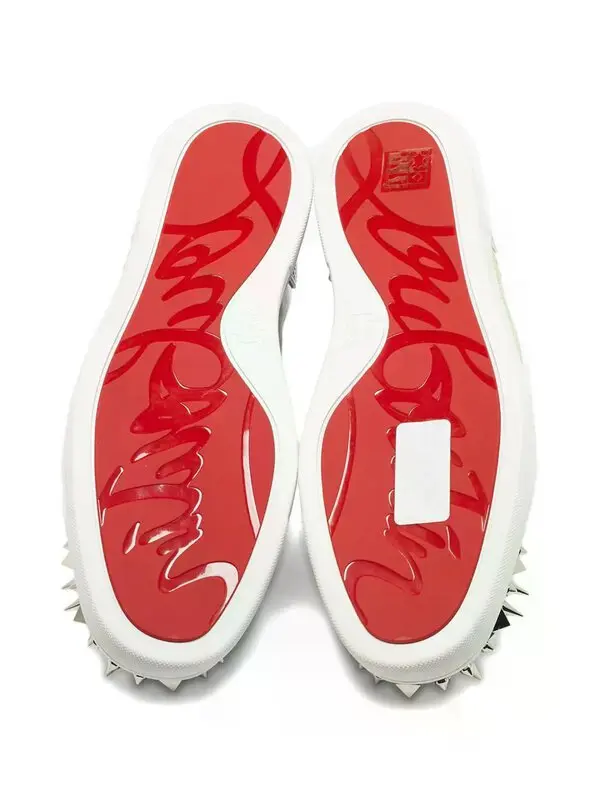 CHRISTIAN LOUBOUTIN Pik Pik Iridescent Crystal Trainers