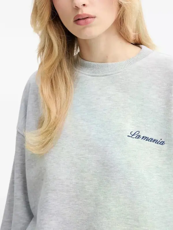 LA MANIA Logo-embroidered Sweatshirt