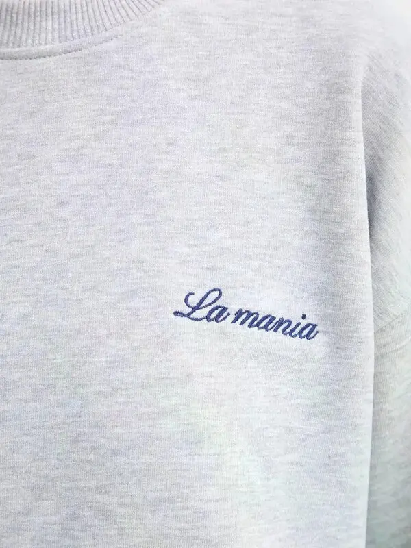 LA MANIA Logo-embroidered Sweatshirt