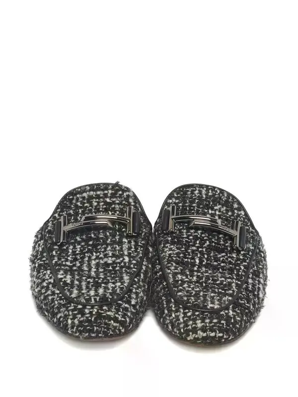 TOD'S Double T Tweed Mules