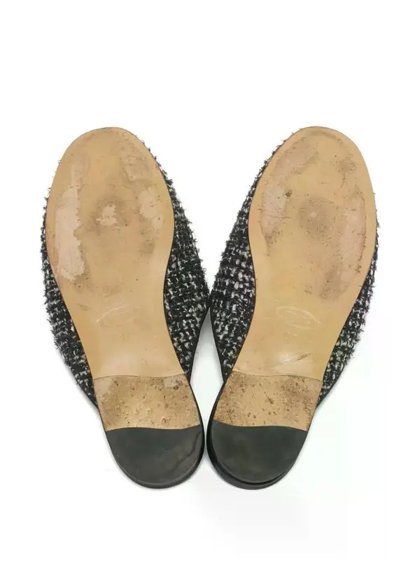 TOD'S Double T Tweed Mules
