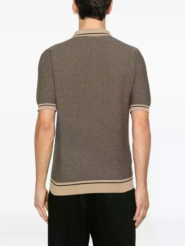 Tagliatore Patterned Polo Shirt