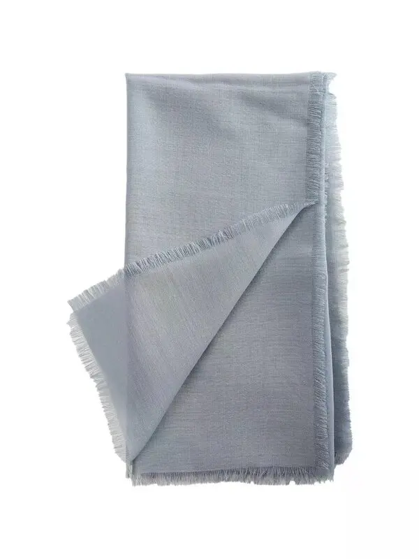 RIER Frayed Scarf - Blue