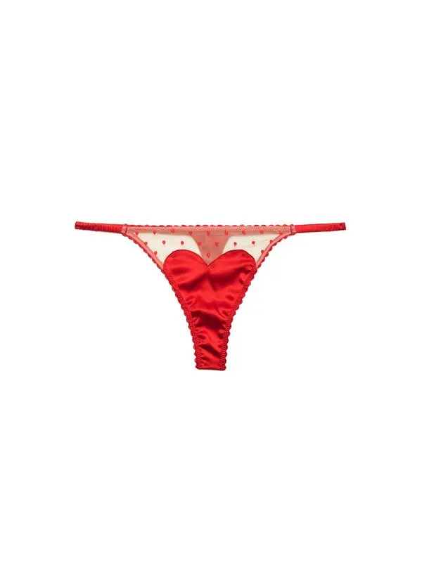 Fleur Du Mal Amour Thong - Rouge