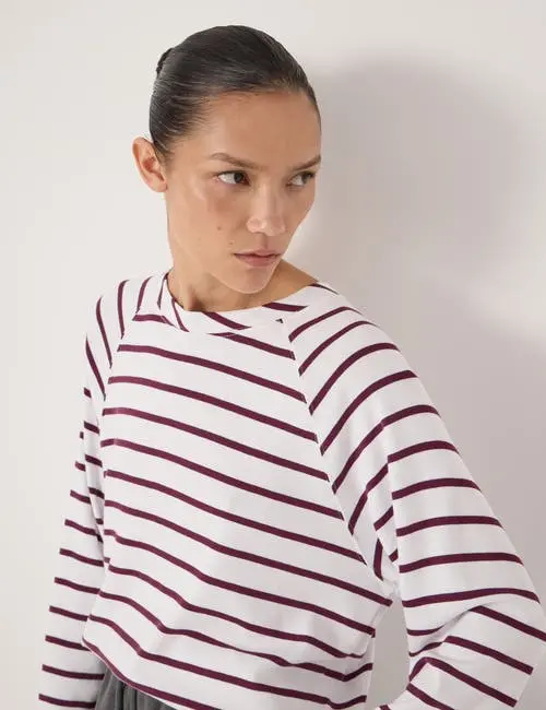HUSH Matilda Raglan Stripe Top