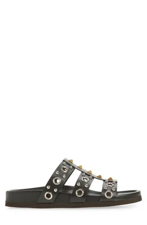 Valentino Garavani Rockstud Leather Slide Sandals