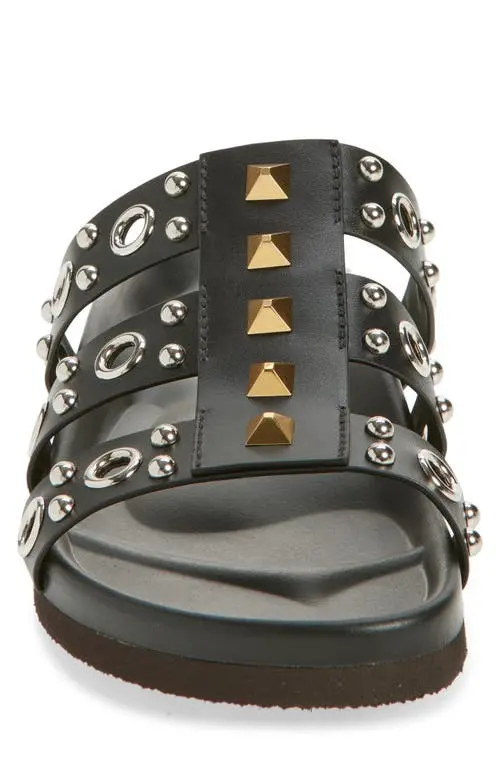 Valentino Garavani Rockstud Leather Slide Sandals